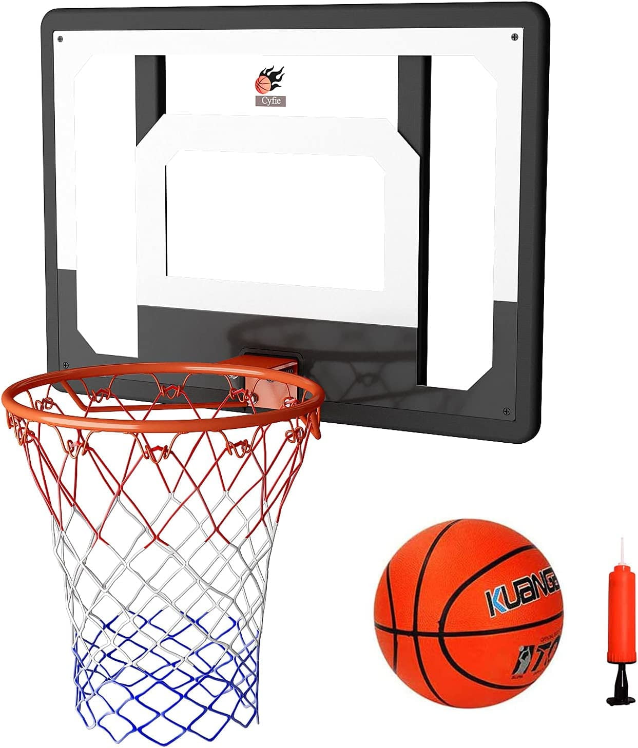 Large Basketball Backboard Set Installed over Wall or Door Mount 32x 23 ...