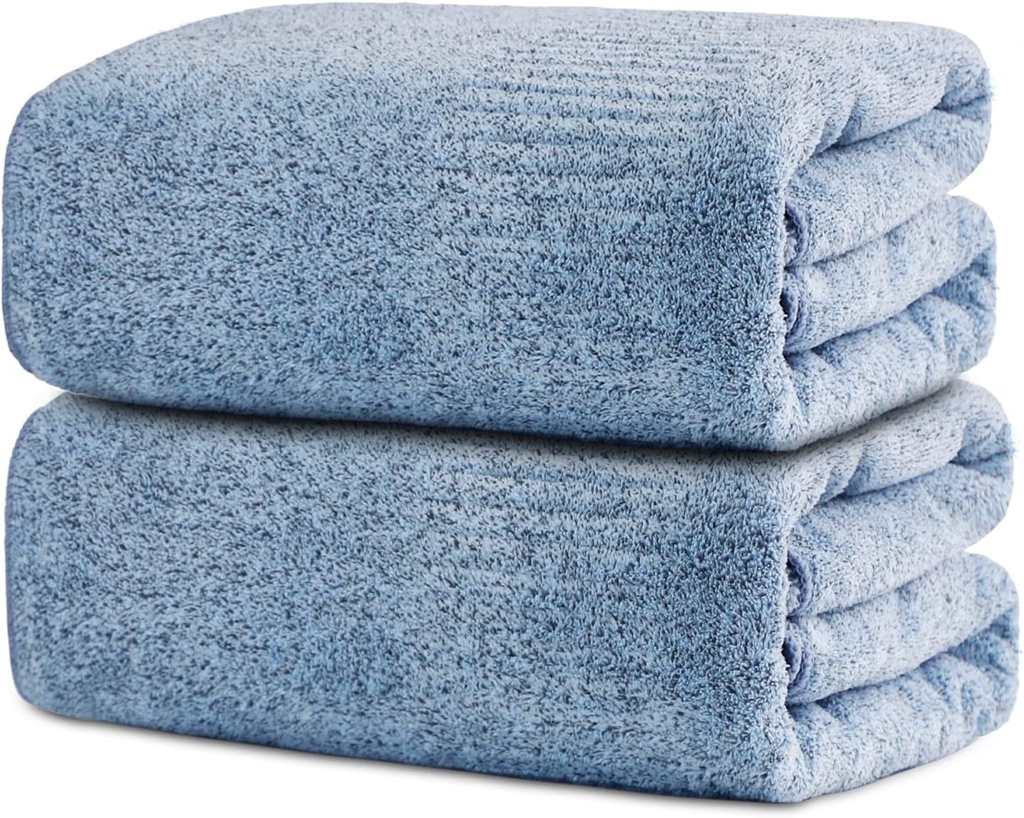 Large Bath Sheet Towels 35 x 63 inches, Jumbo Bamboo Viscose Towels for ...