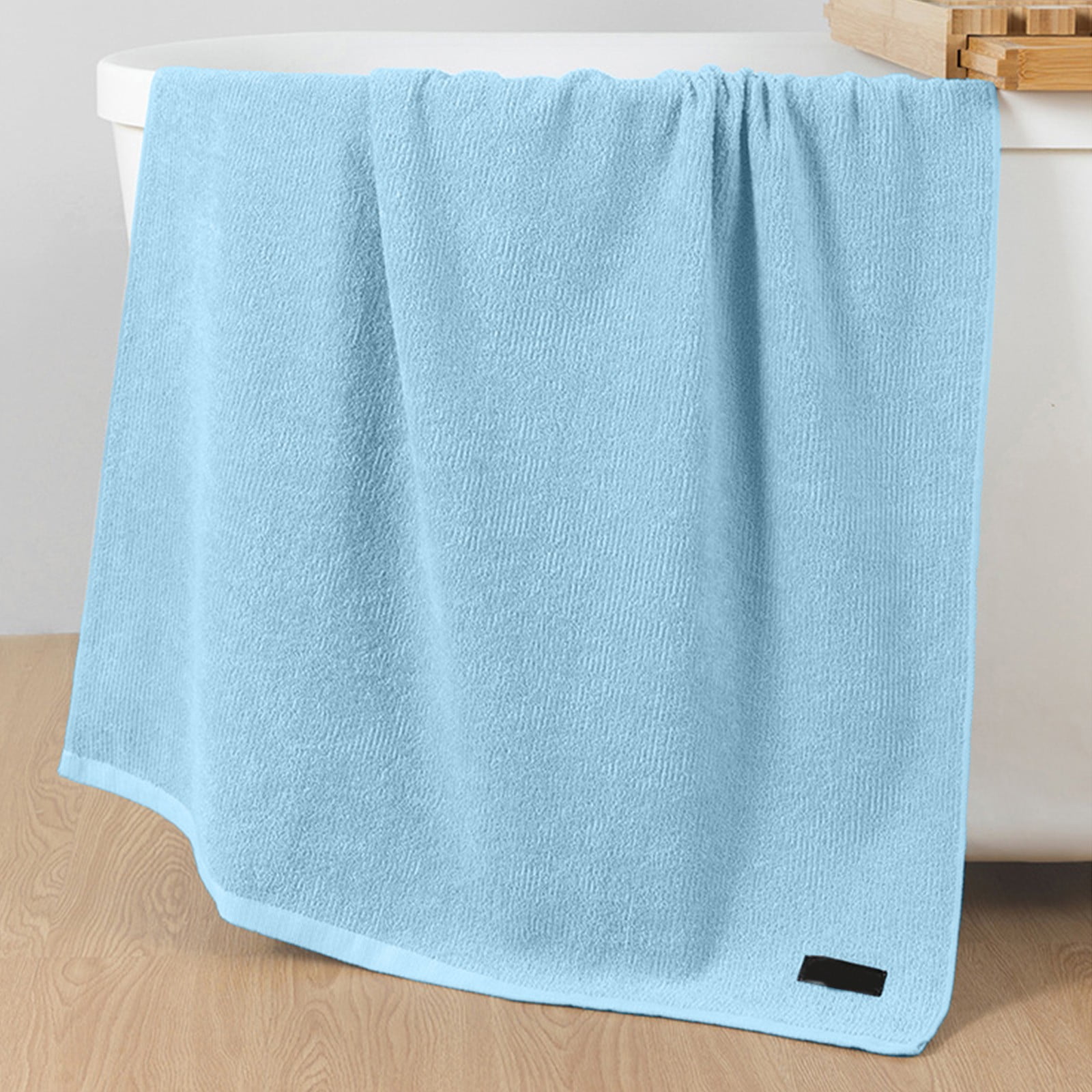 Large Bath Towel 27.6x55 Inch | 100% Cotton Soft Absorbent Oversized ...