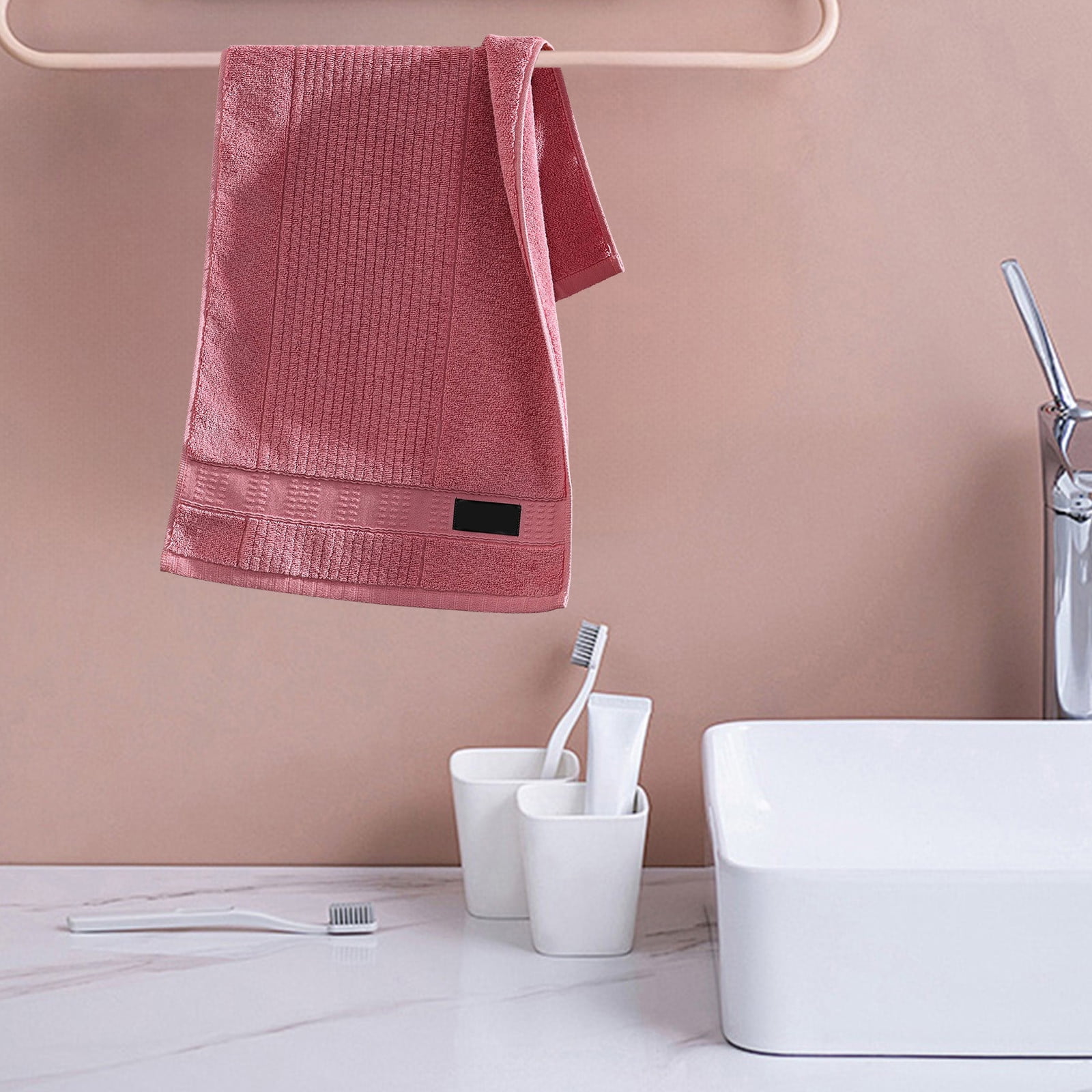 Large Bath Towel 33x75cm | Thickened Absorbent Cotton Towel for Adults ...