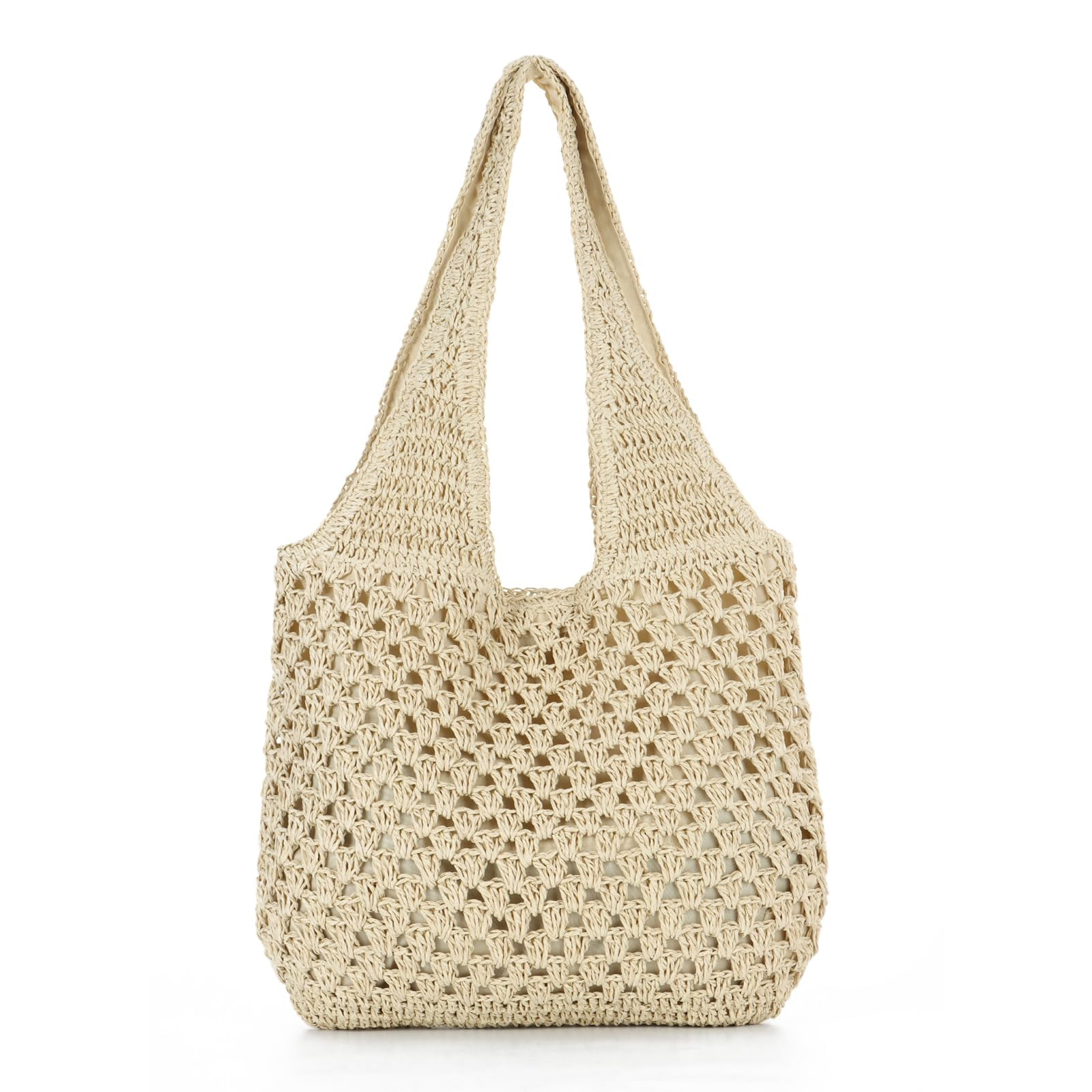 Large Beach Bag for Women Handmade Woven Raffia Tote Hobo Summer ...