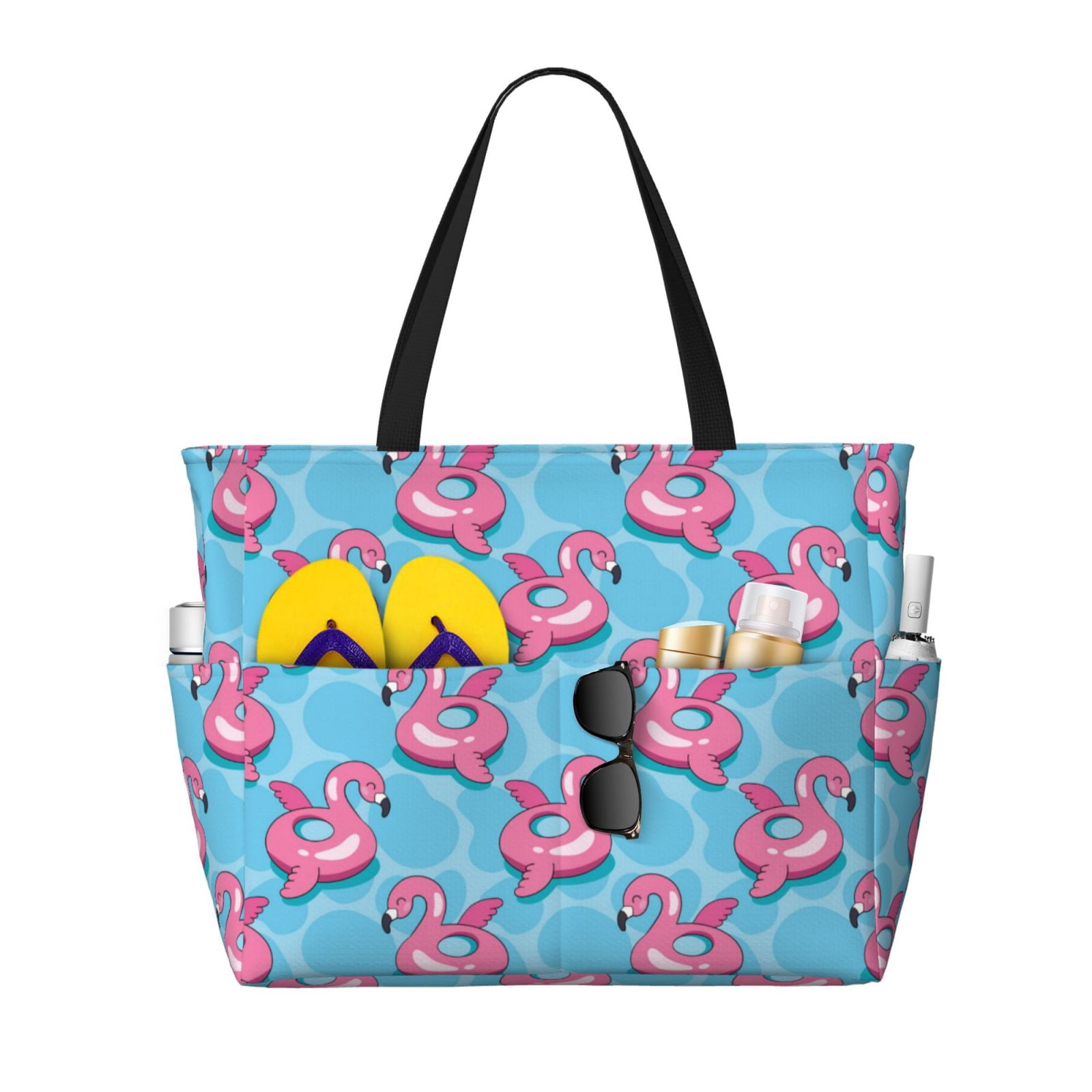 Large Beach Bags Water-resistant Sandproof - PinkInflatable bird circle ...