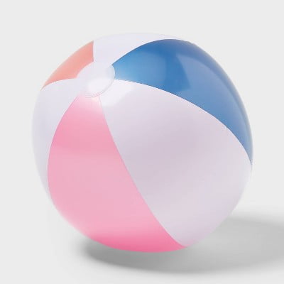 Large Beach Ball SMS Inflatable PVC Pool Toy - Walmart.com
