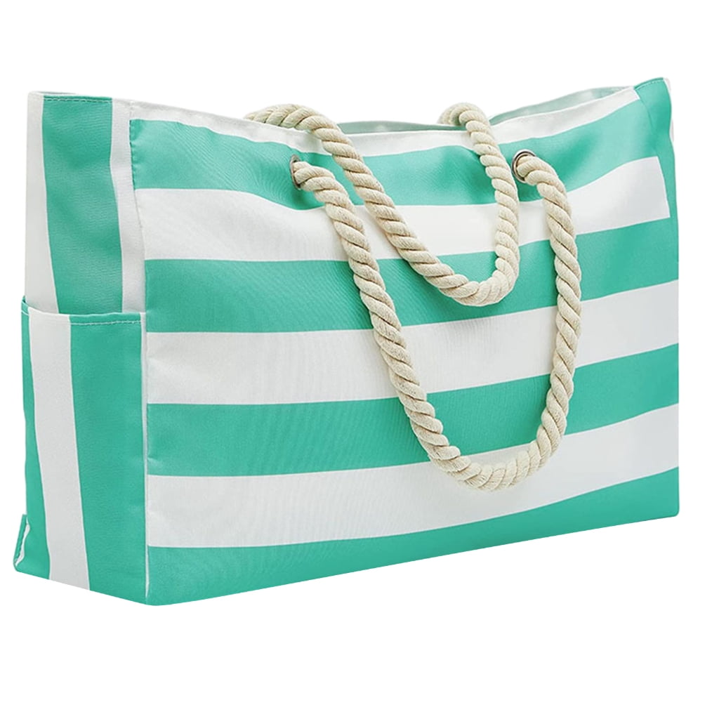 Large Beach Tote for Women Vacation Waterproof Sandproof Swim Pool Tote ...
