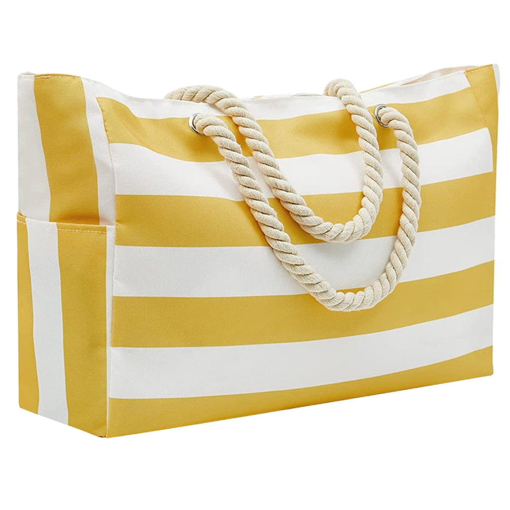 Large Beach Tote for Women Vacation Waterproof Sandproof Swim Pool Tote ...