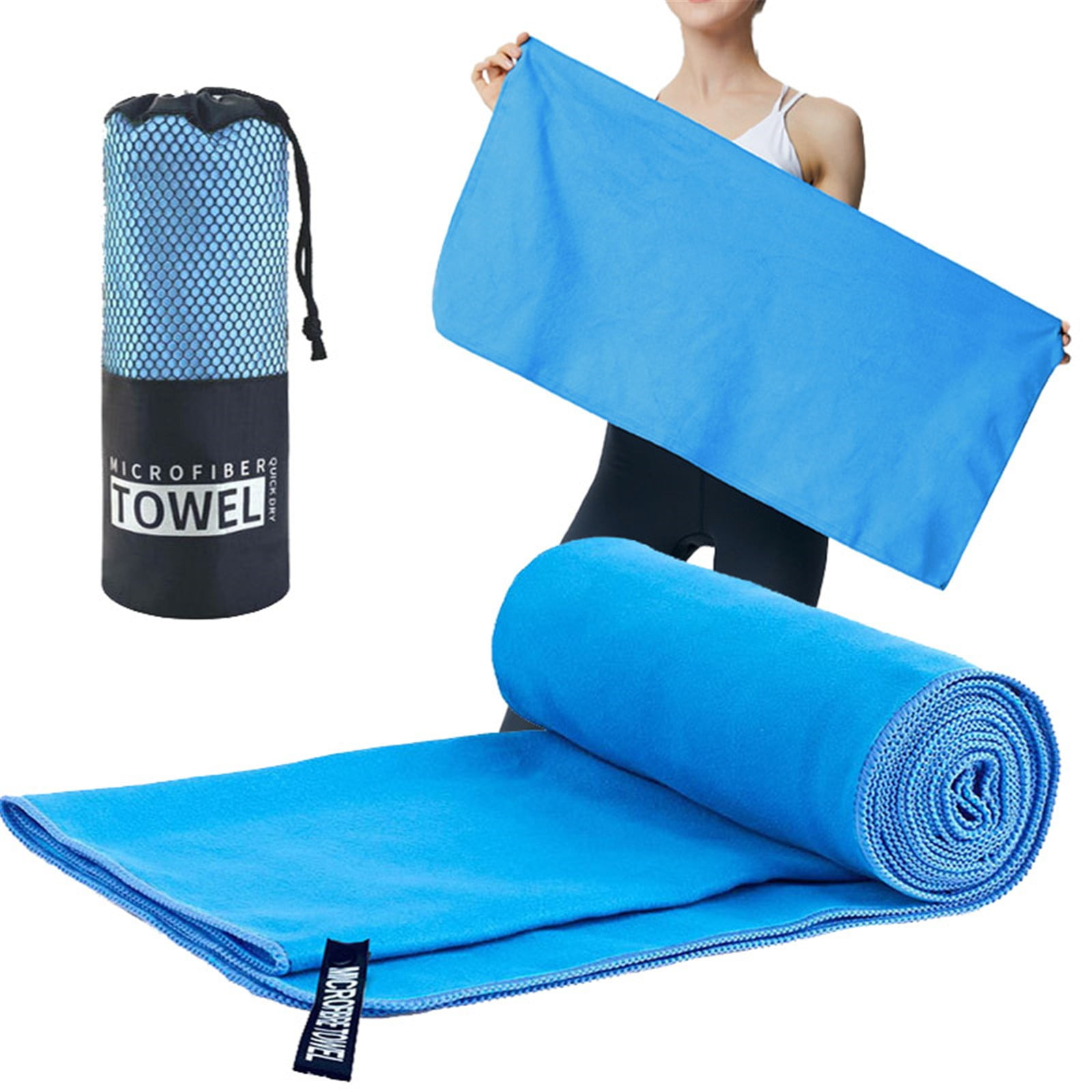 Large Beach Towel, Abs Extra Large Beach Towel, Blue Striped Towels, Towels For Neck And Face ...