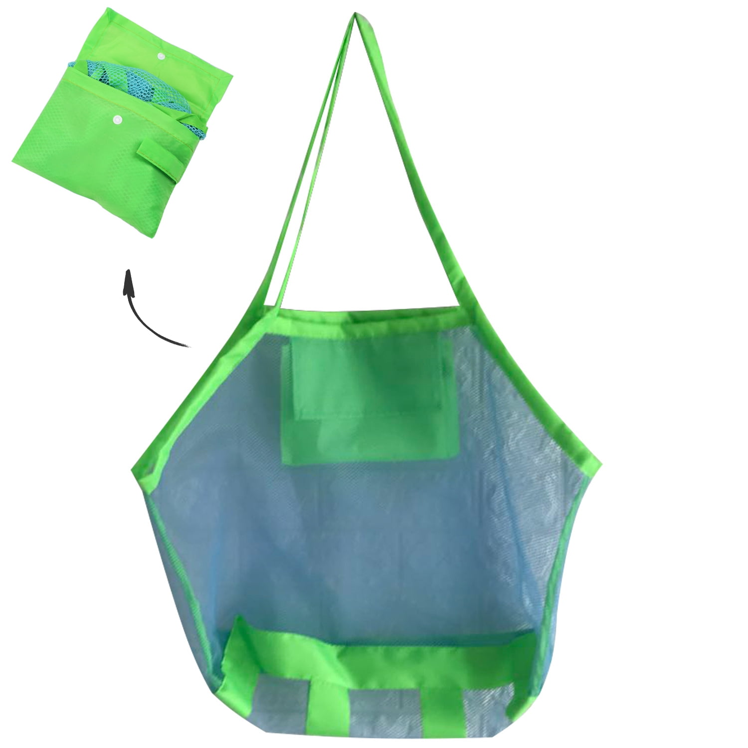 Large Beach Toy Mesh Bag Children Sand Away Protable Mesh Bag Kids Toys ...