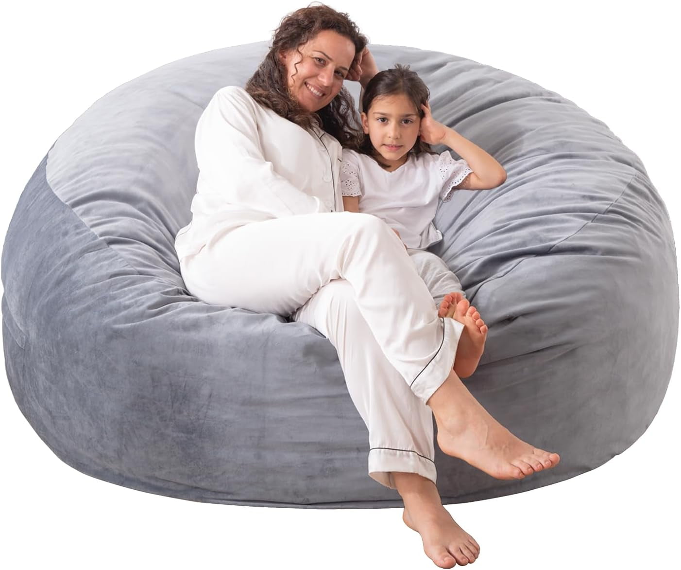 Large Bean Bag Chair: 3 ft Memory Foam Bean Bag Chairs for Adults/Kids ...