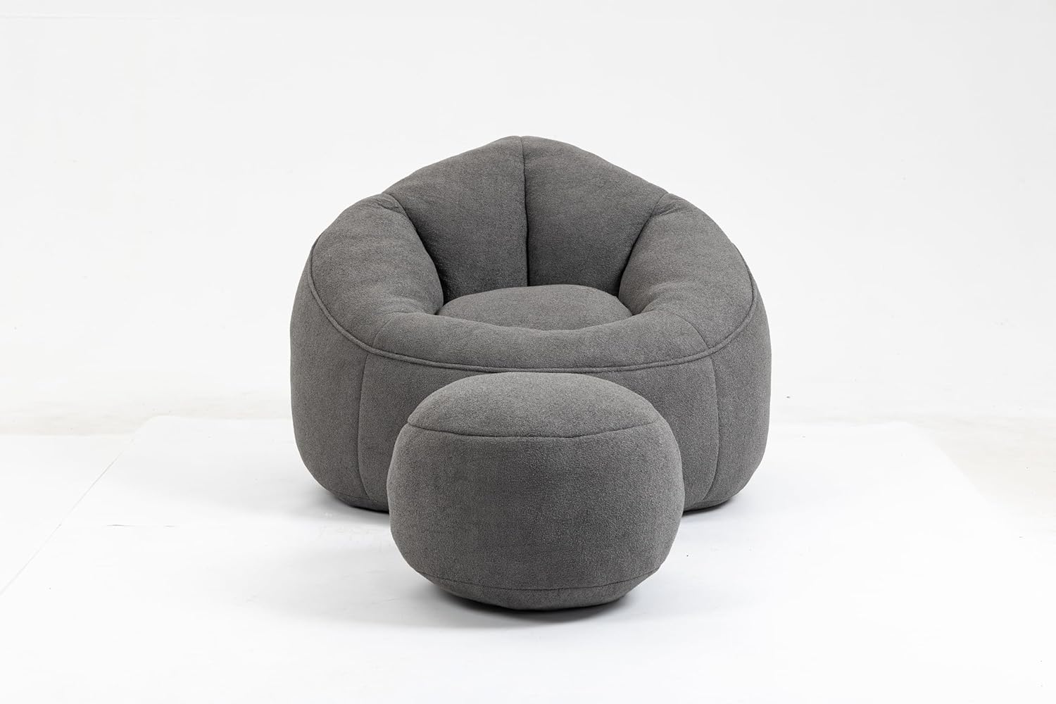 Large Bean Bag Chair Sofa Adult Size Bean Bag Sack With Ottoman For