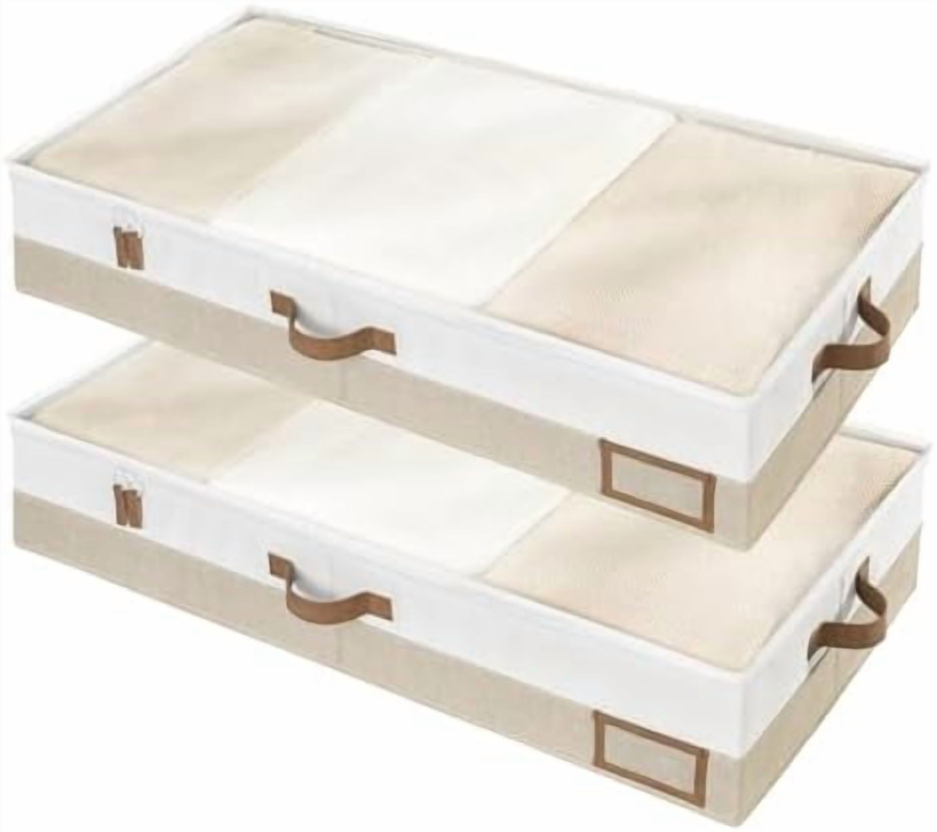 Large Under Bed Storage Containers with Handles and Label Holder, 2 ...