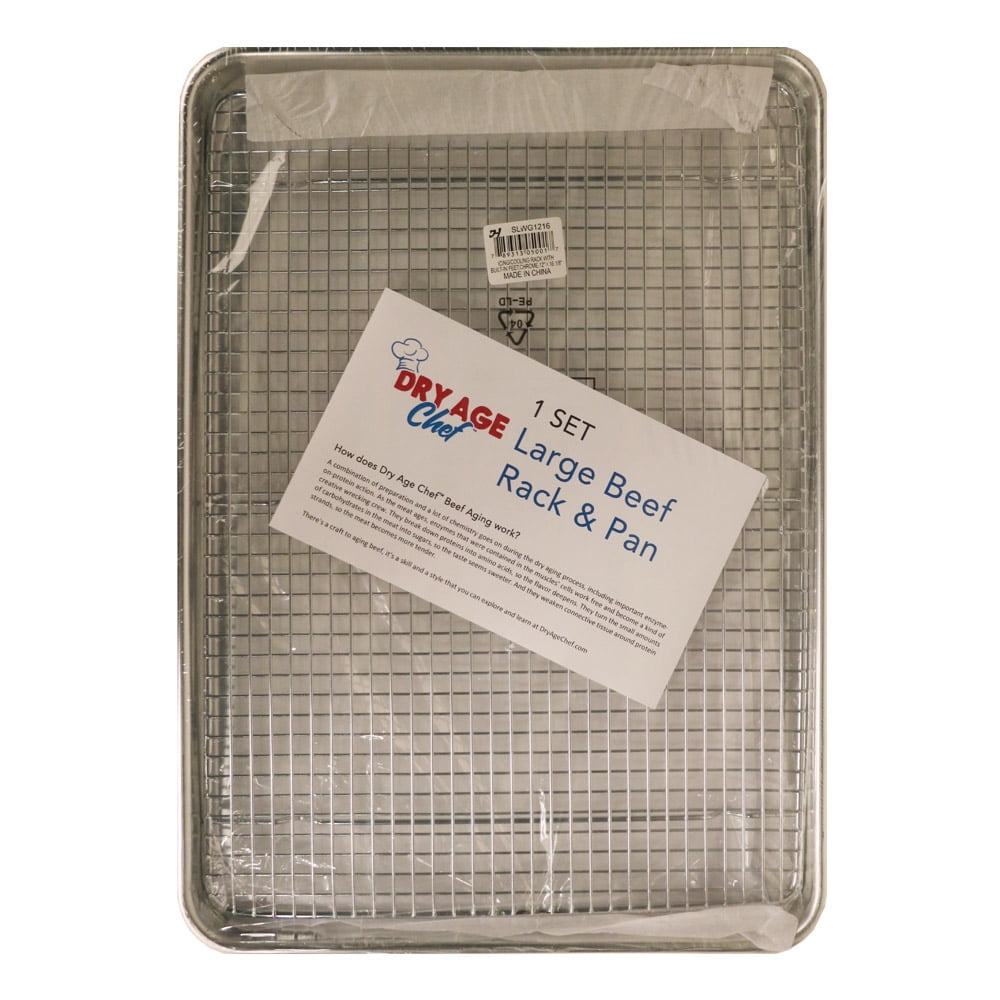 Large Beef Rack and Dry Aging Pan by Dry Age Chef - Walmart.com