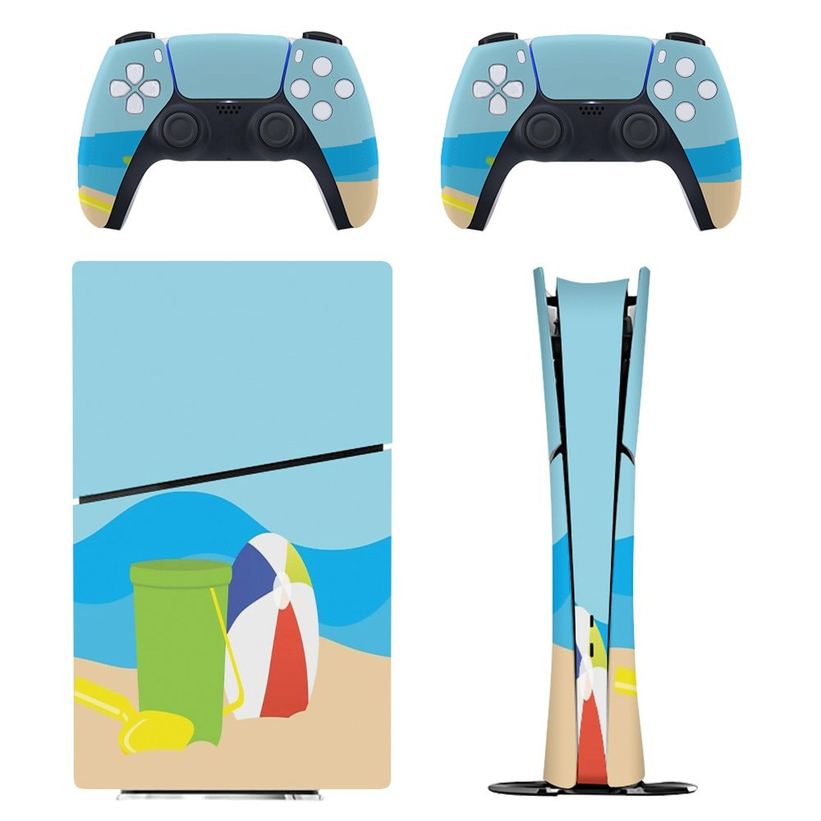 Large Beer Glass on Sand PS5/PS5 Pro/PS5 Slim Digital Disc Skin Sticker For Console And ...