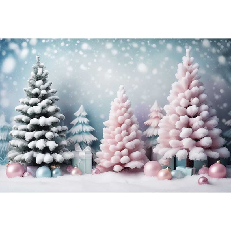 Large Big Chrismtas Tree Ball Photography Backdrop02 Winter Photo ...