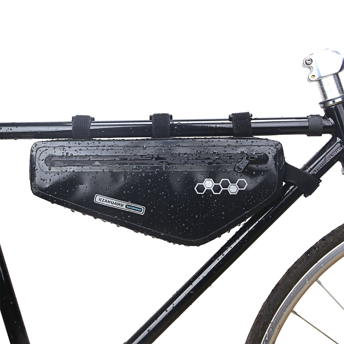 Large Bike Frame Bag, 15.5x36cm, Aerodynamic Design Mountain Front ...