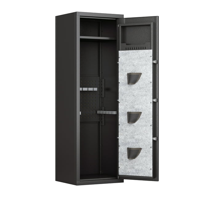 Large Biometric Gun Safe for Rifles & Handguns - Heavy-Duty 55" Tall ...