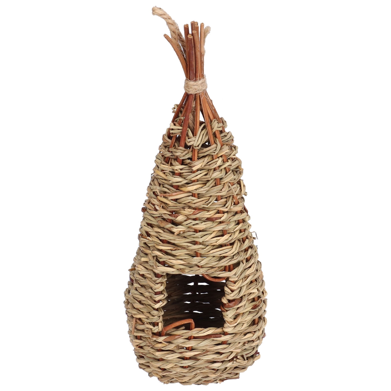 Large Bird Nest Hanging Natural Grass Hand Woven Bird House For Outdoor ...