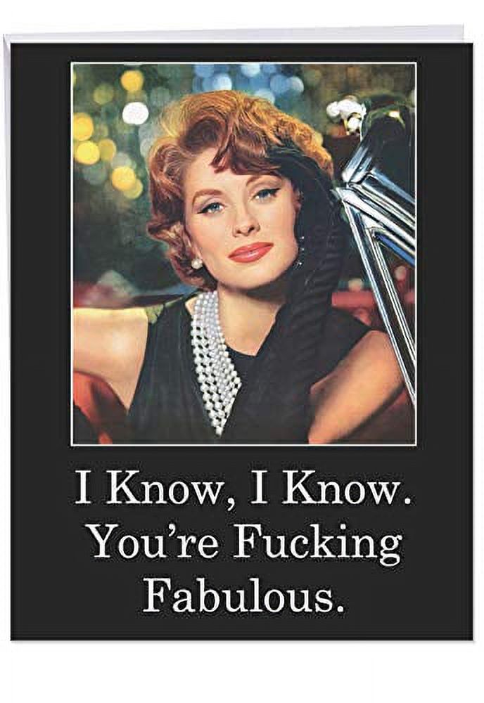 Large Birthday Greeting Card With Envelope 85 x 11 Inch - Funny F-cking ...