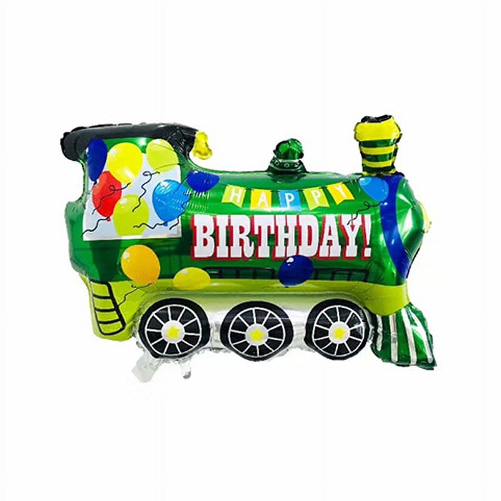 Large Birthday Train Shape Foil Balloon Kids Birthday Balloons and ...