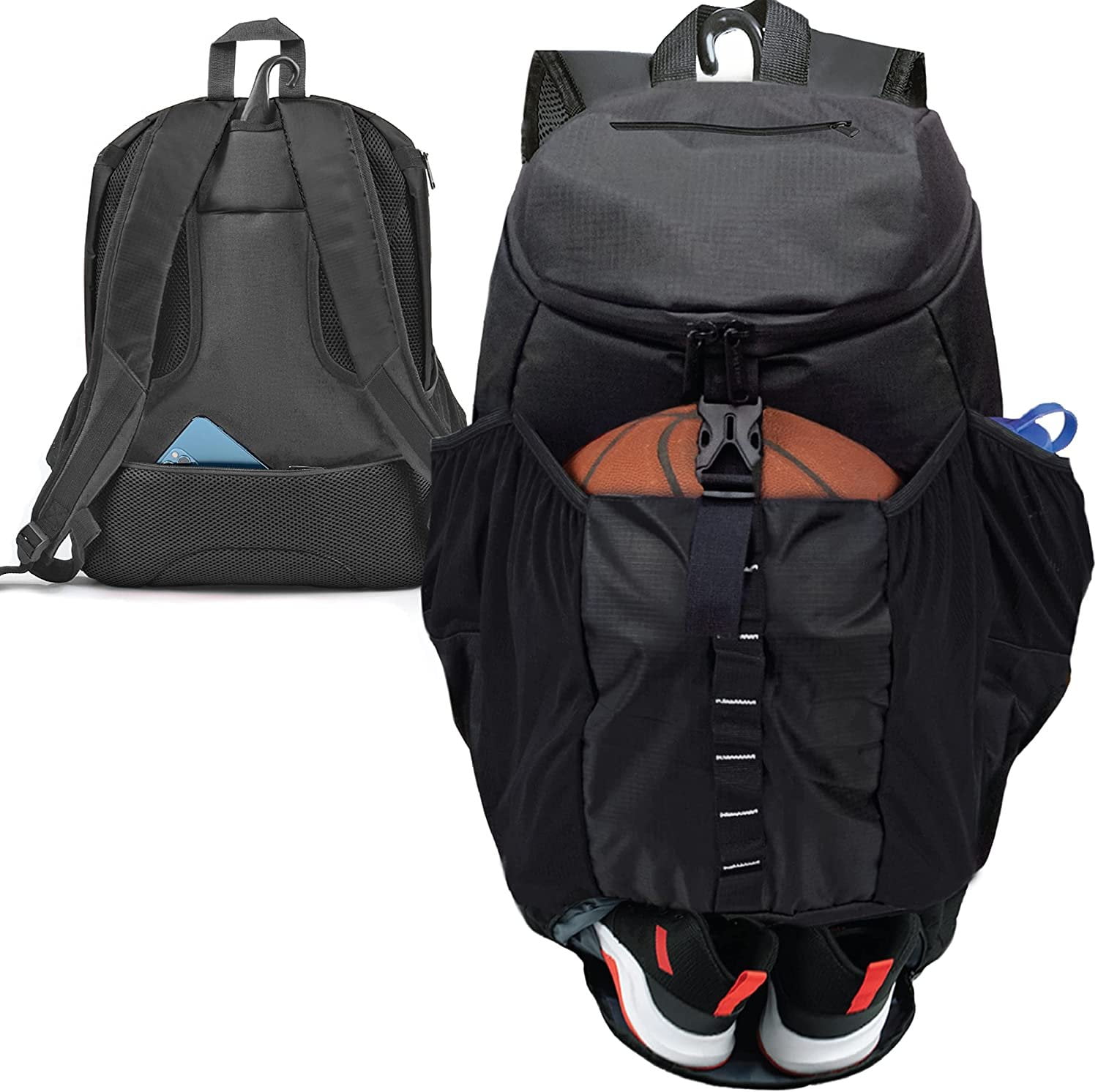 Large Black Athletico Basketball Bag Backpack for Men Women Youth ...