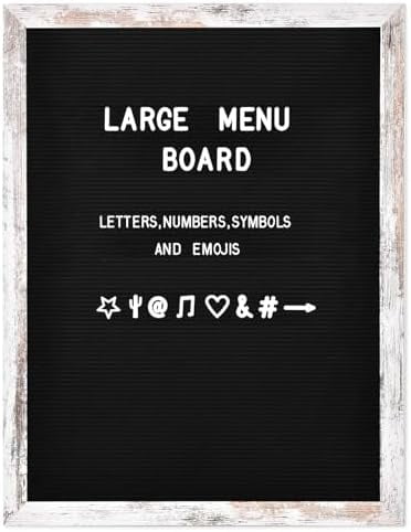 Large Black Felt Letter Board, 24 x 30 inches Changeable Letter Board ...