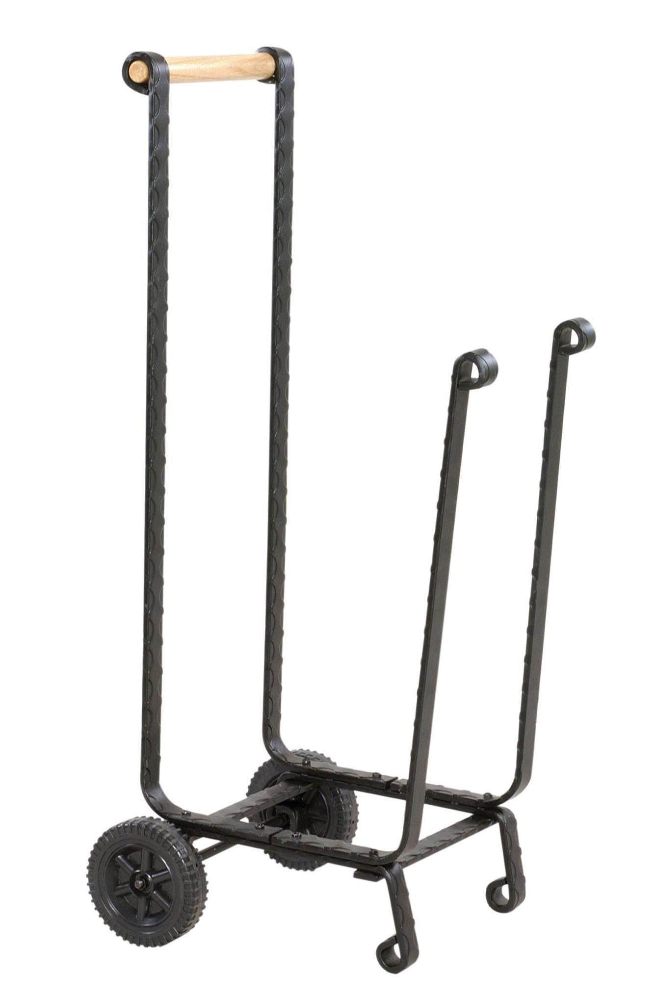 Large Black Log Rack With Wheels - Walmart.com