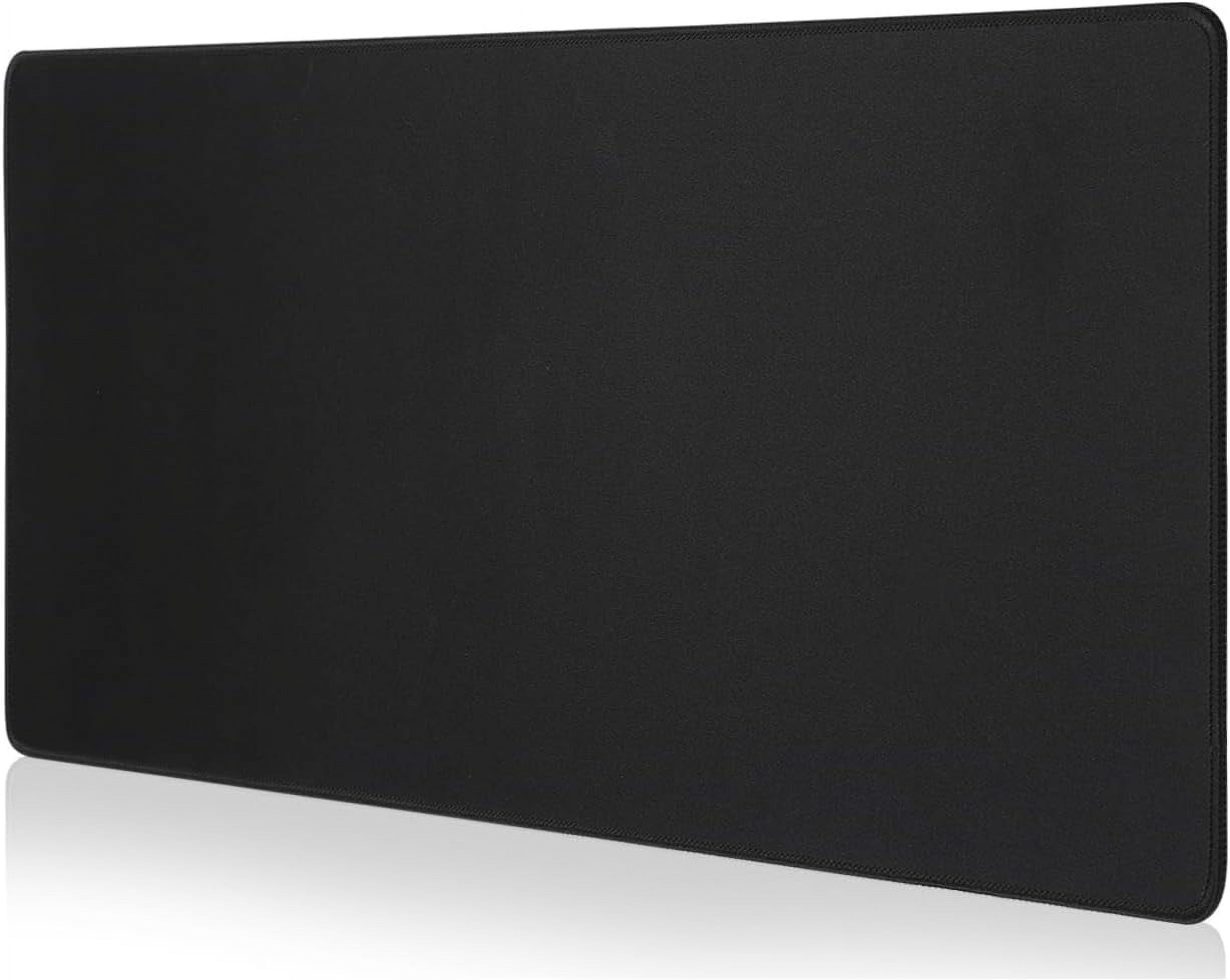 Large Black Mouse Pad, Plain Black Gaming Extended Keypad Mat Desk ...