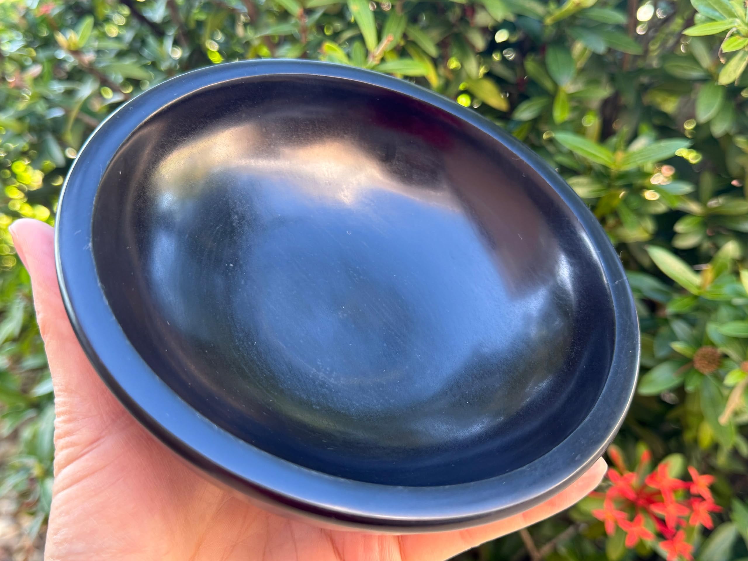 Large Black Soapstone Scrying Bowl – 6" Smudge Bowl & Incense Burner ...