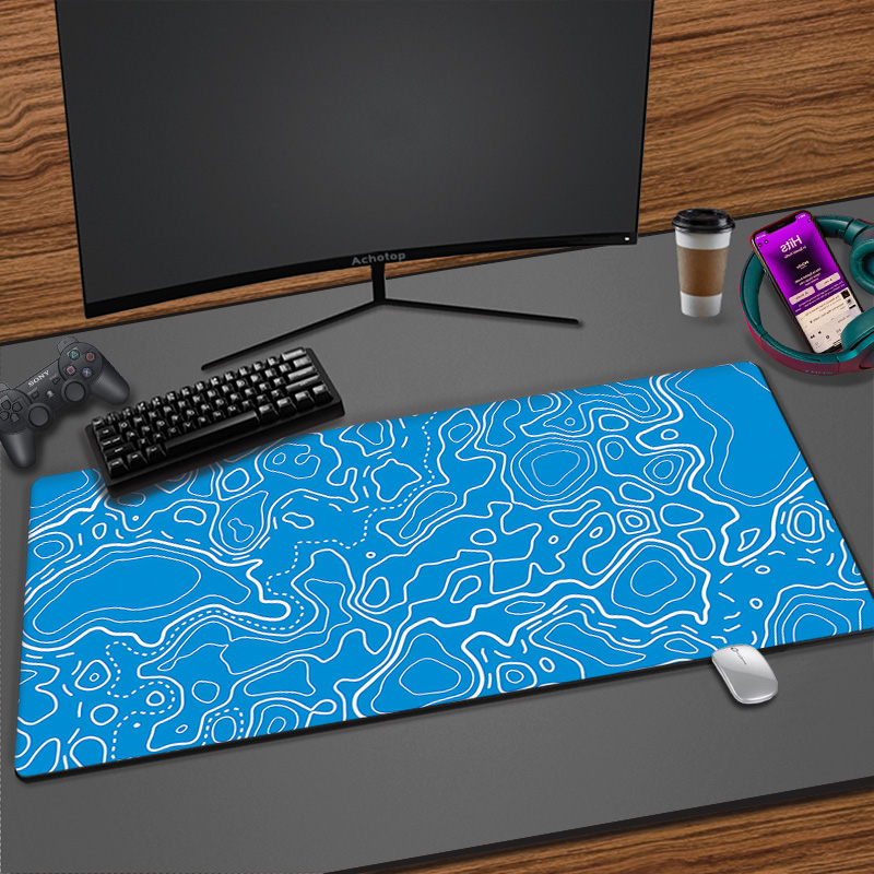 Large Black and White Gaming Mouse Pad Gamer XXL Big Mouse Mat Computer ...