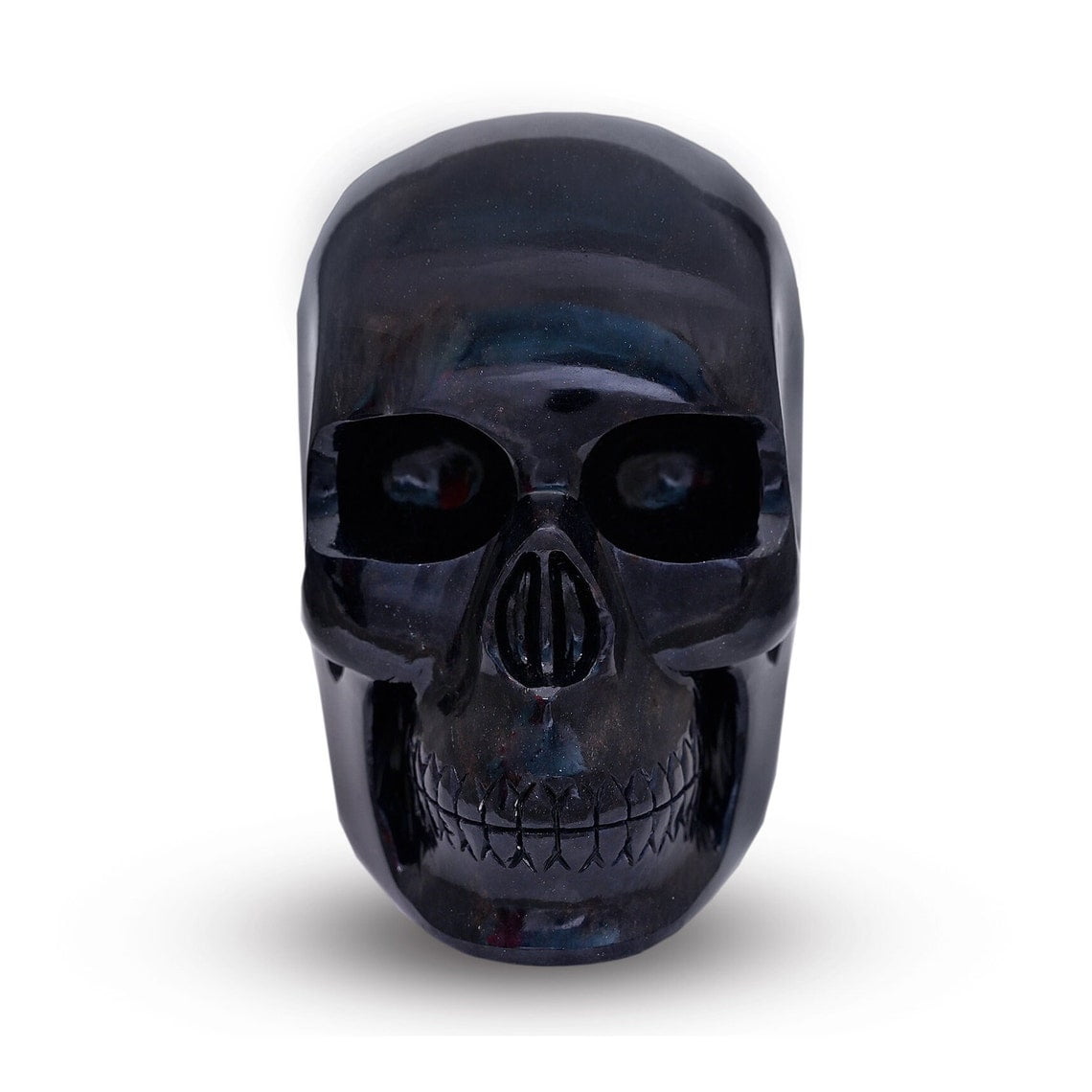 Large Blue Aventurine Skull, Hand-Carved Skull, Positive Vibes Skull ...