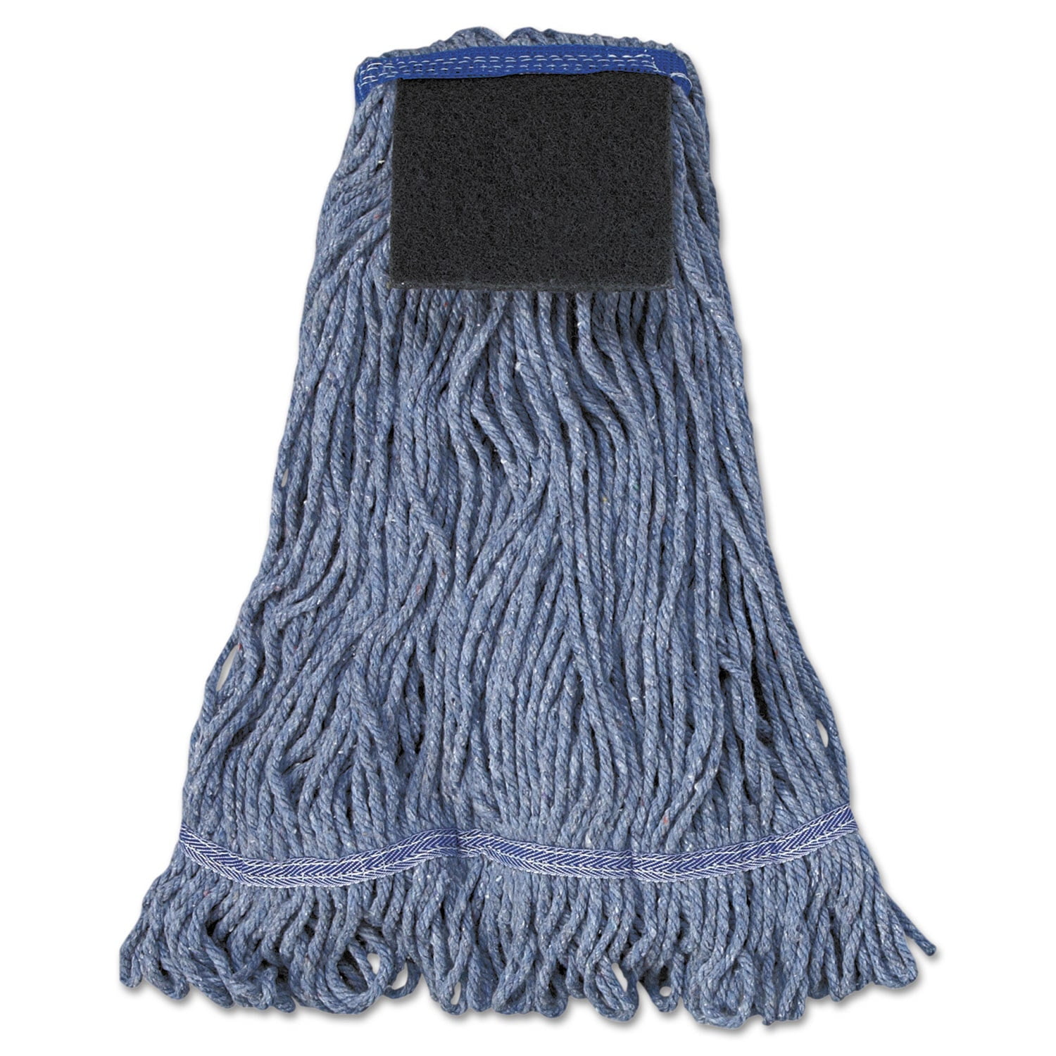 Large Blue Blend Loop Mop with Scrub Pad -BWK903BL - Walmart.com