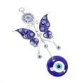 Large Blue Evil Eye 4" Butterfly Amulet Protection Wall Hanging Home ...