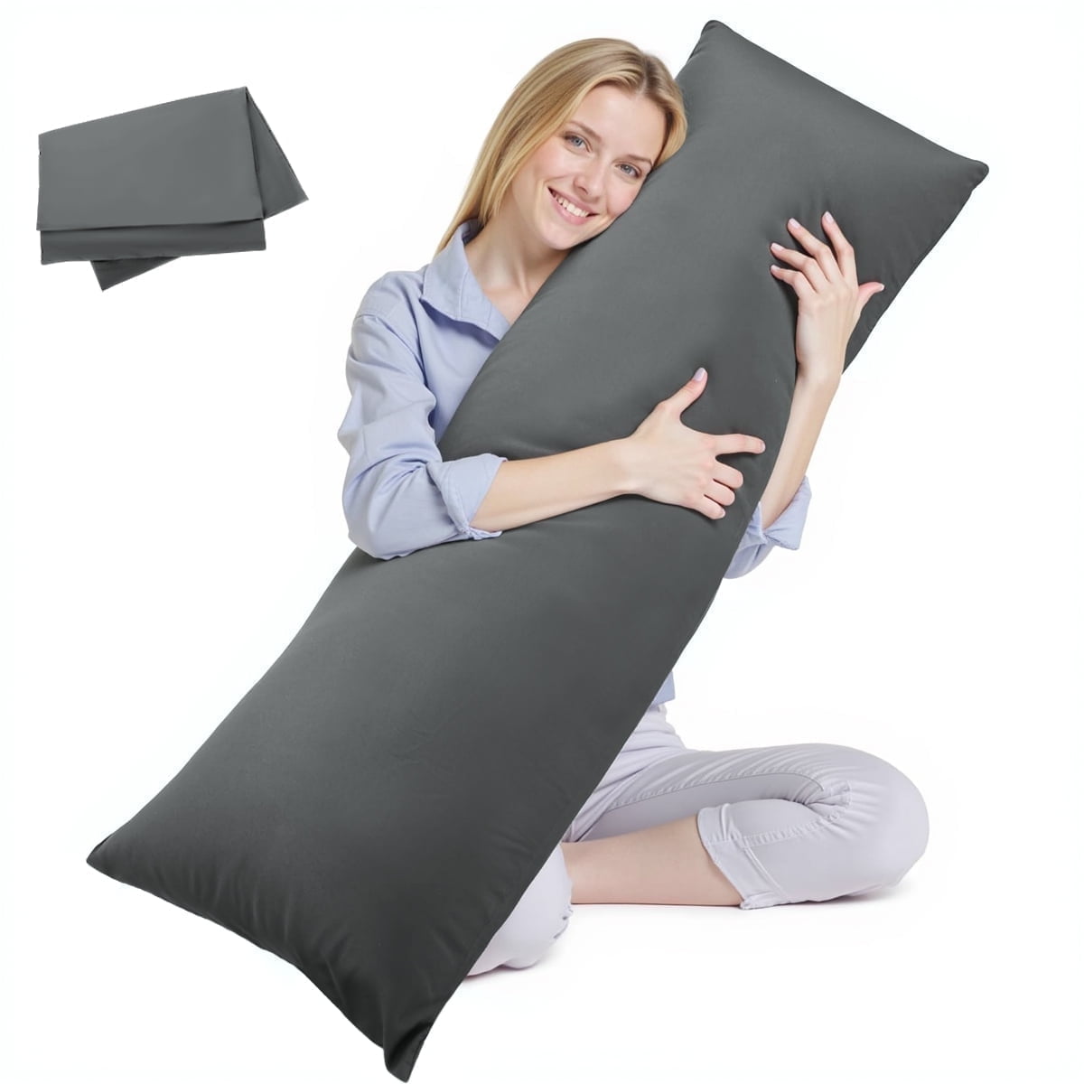 CshidWorld Full Body Pillow & Pillowcase Set - Soft & Breathable Long ...