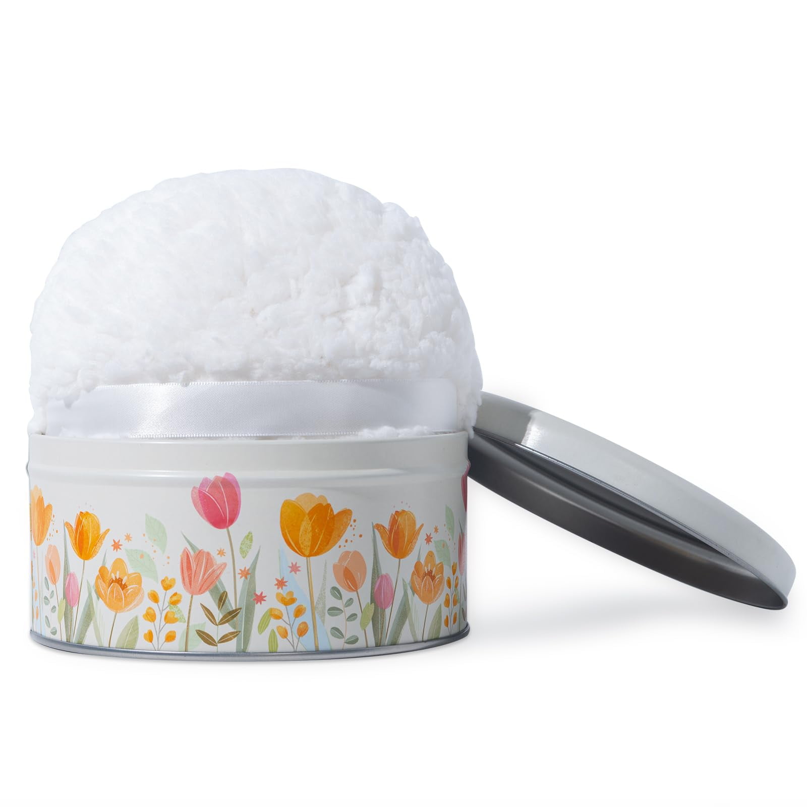 Large Body Powder Puff SSF20 and Container Tin, Powder Puff for Body ...