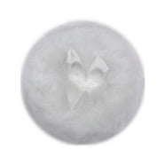 Powder Puff Large Velour Body Makeup Puffs with Satin Ribbon, 4 in., 3 ...