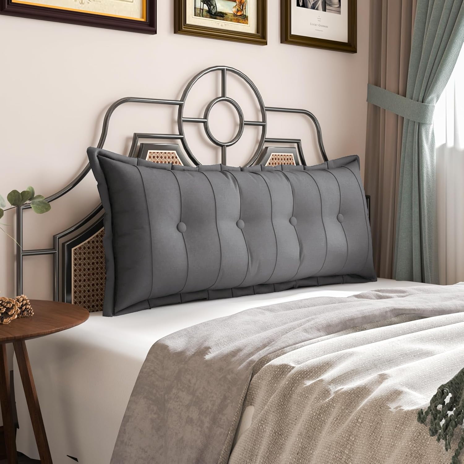 Large Bolster Headboard Pillow Daybed Pillows Bed Rest Reading Pillow ...