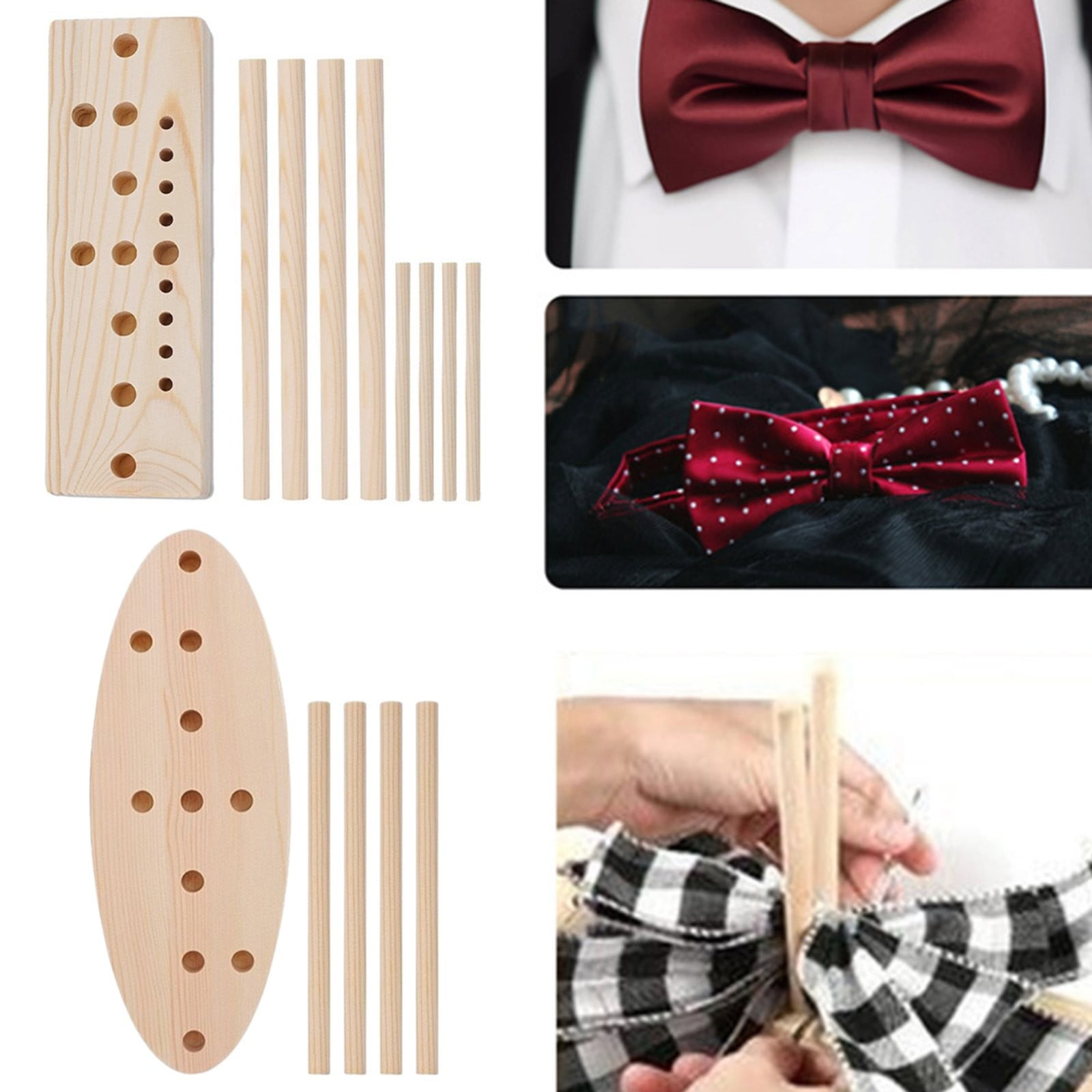 Large Bow Maker Tool Wooden Corsage and Wreath Bow Knotter for Vintage ...