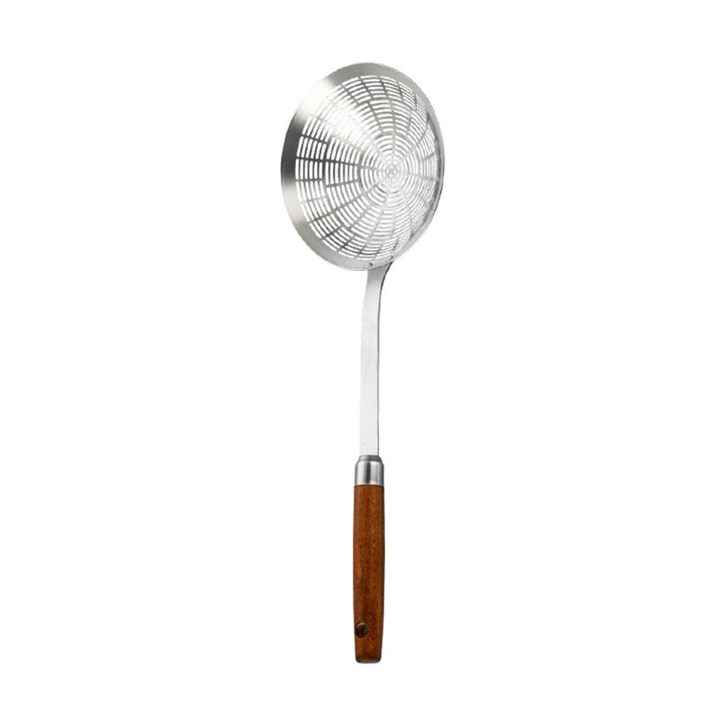 Large Bowl Slotted Spoon Comfortable Grip Handle Skimmer Ladles for ...