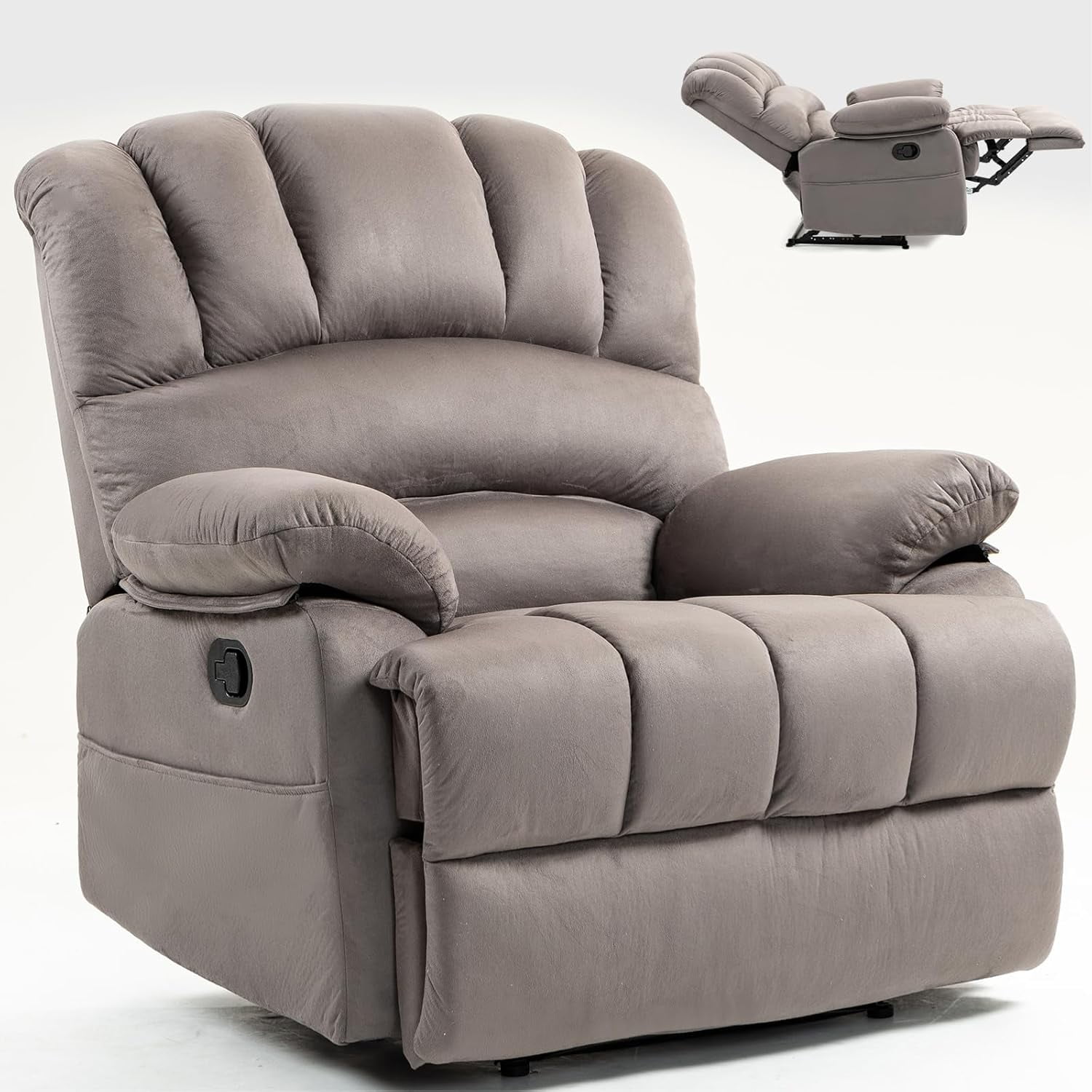 Large Boy Lazy Recliner Chair for Adult, Comfortable Manual Single ...