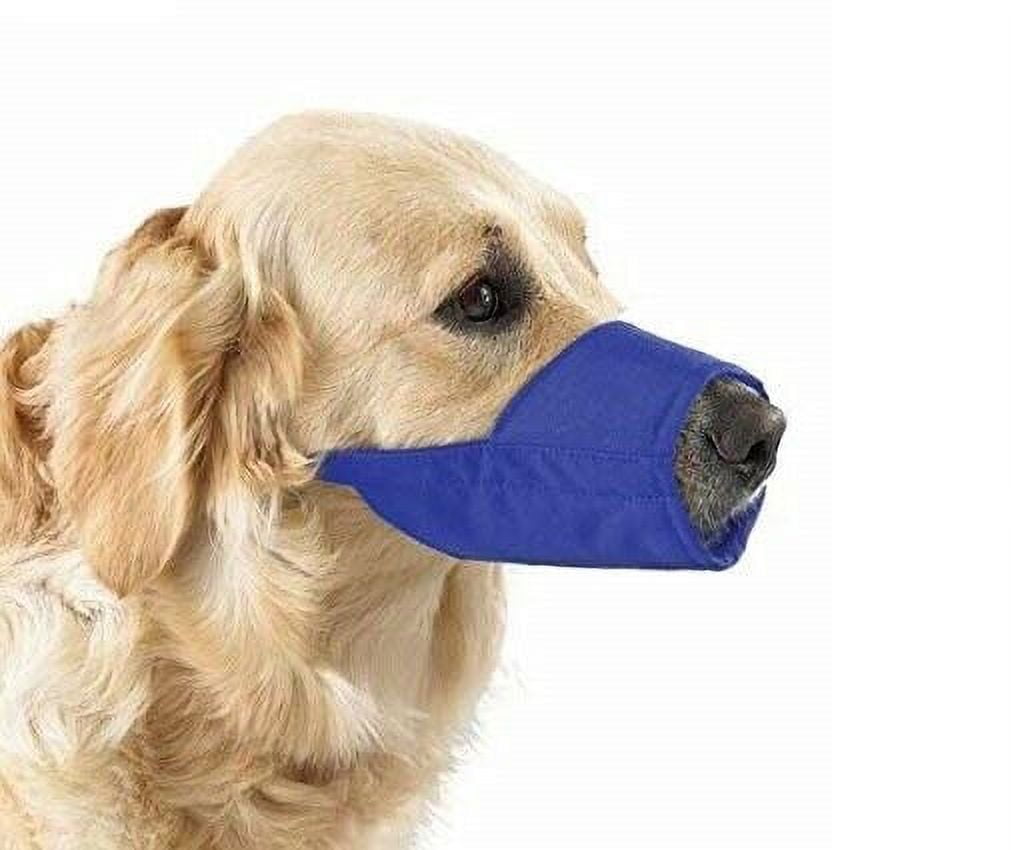 Large Breed Dog Muzzles Soft Nylon Lined Protection Choose Black Blue ...