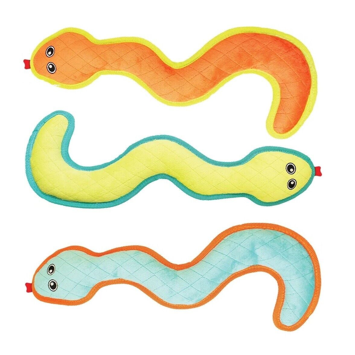 Large Breed Dog Toy Extremely Durable Bite Resistant Silly Snake Bright ...