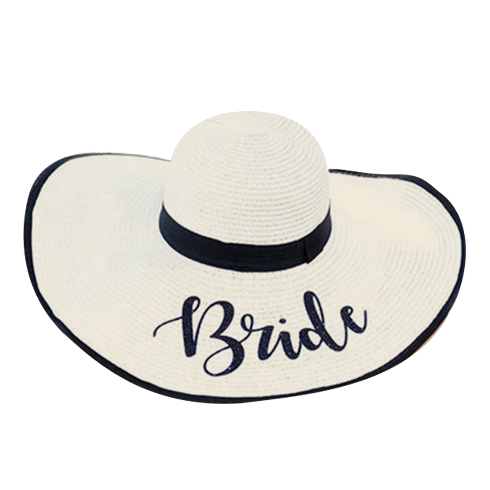 Large Brims Sunproof Hat For Bride Wedding Ceremony and Bachelorette ...