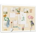 Large Bulletin Board, 36 "x 24" White Cork Boards for Walls with Frame ...