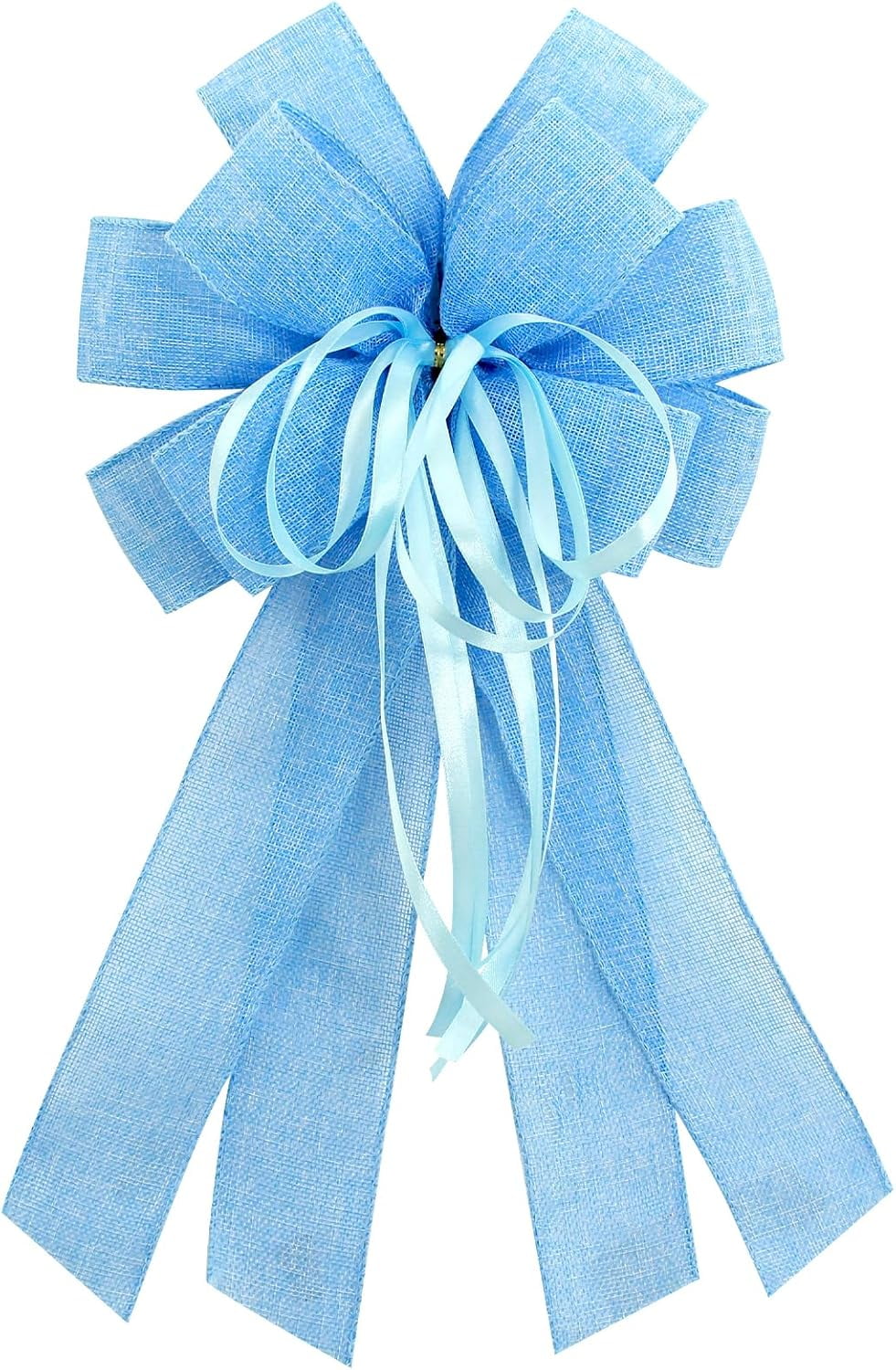 Large Burlap Bow for Wreath, Easter Farmhouse Burlap Fabric Wreath Bow ...