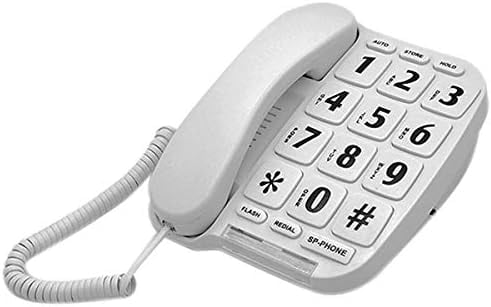 Large Button Phone with Bright Flashing Ringer Light - Walmart.com