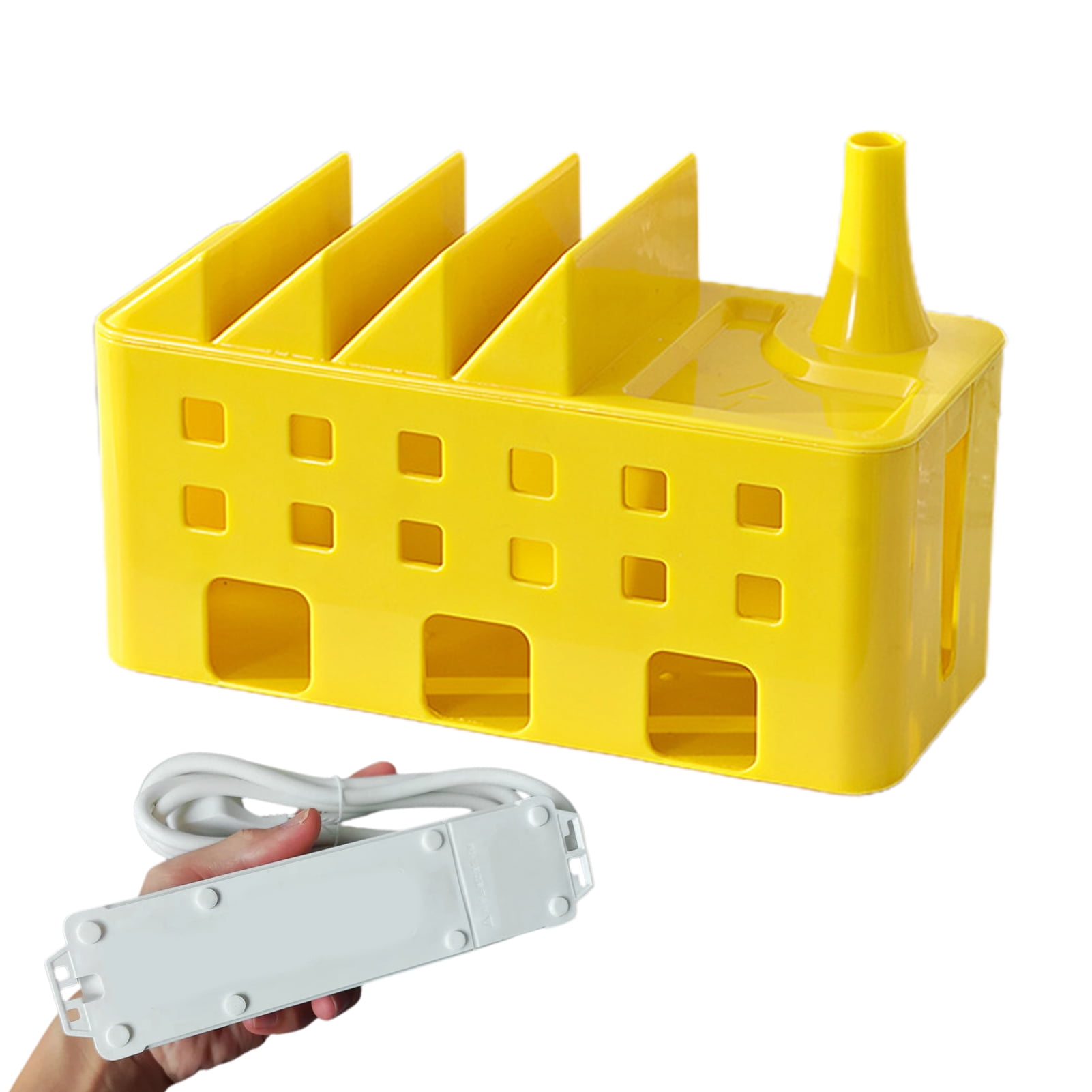 Large Cable Management Box, Desk Cable Power Strip Organizer Box, Desk ...