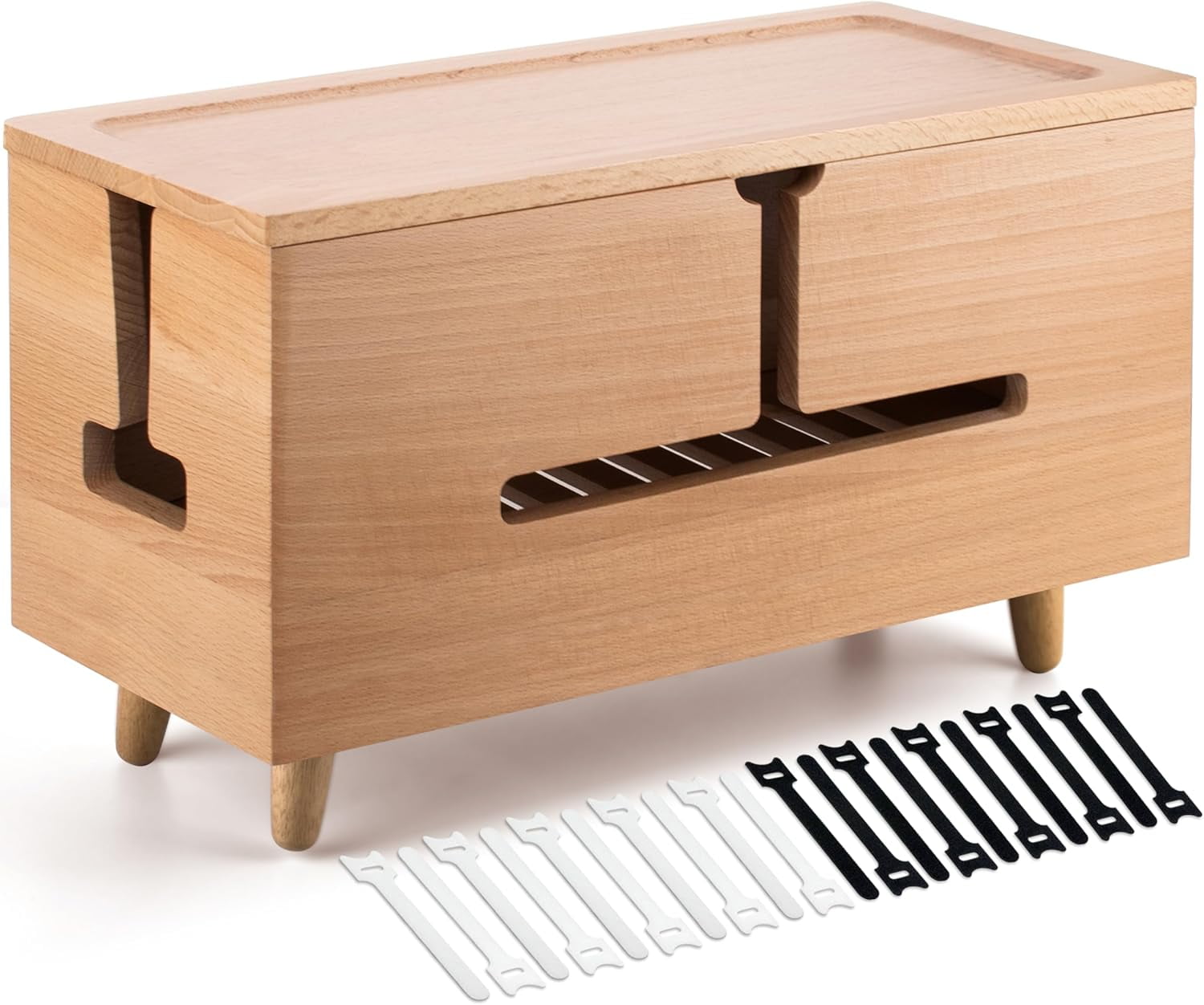 Large Cable Management Box - Organizer for Electrical Cords and Power ...