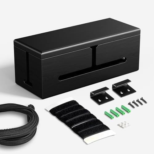 Large Cable Management Box-Stylish Wire Organizer, Wire Concealer and ...