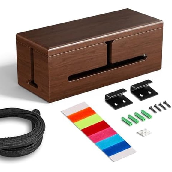 Large Cable Management Box-Stylish Wire Organizer, Wire Concealer and ...