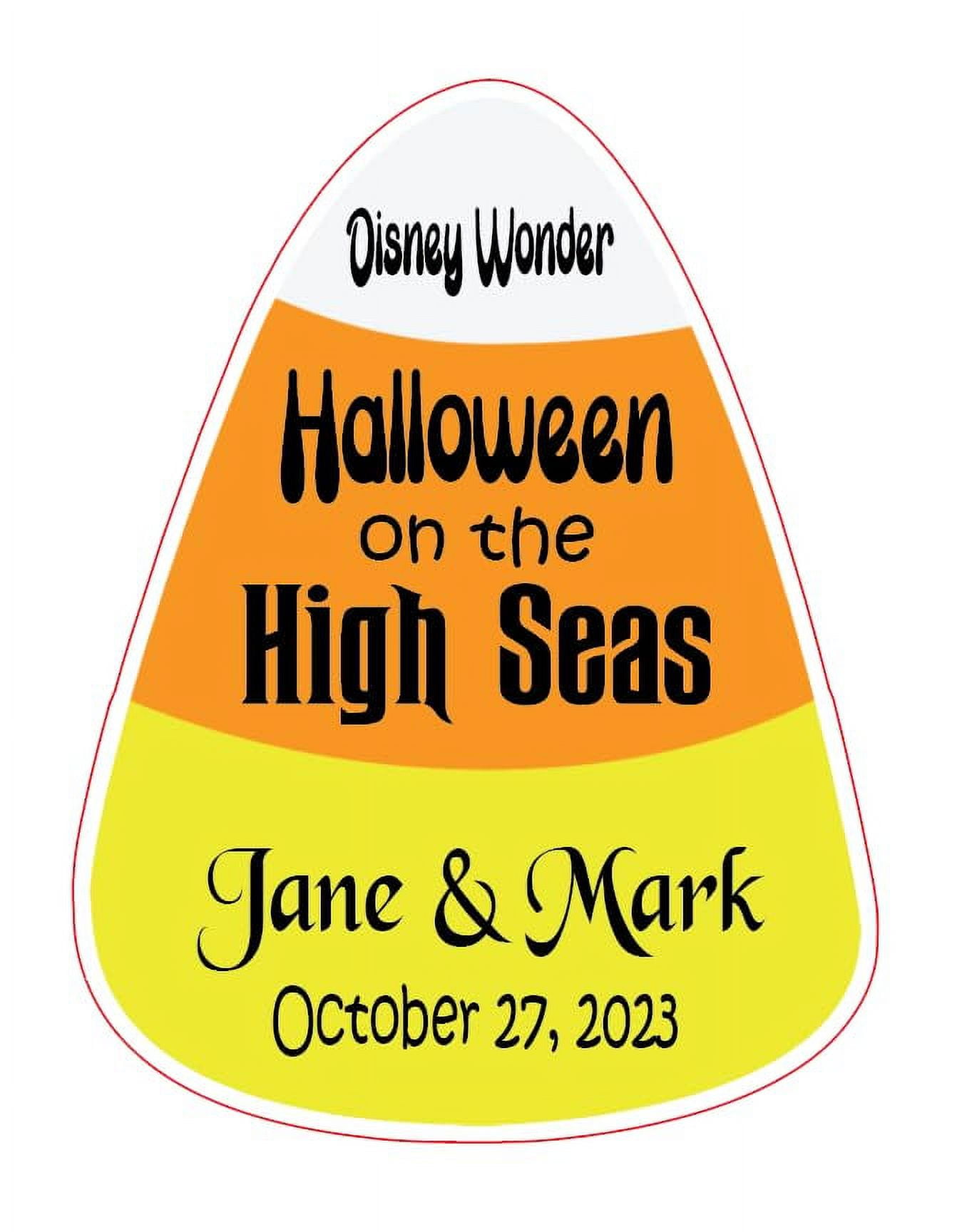 Large Candy Corn Halloween on the High Seas Magnet Decoration for ...