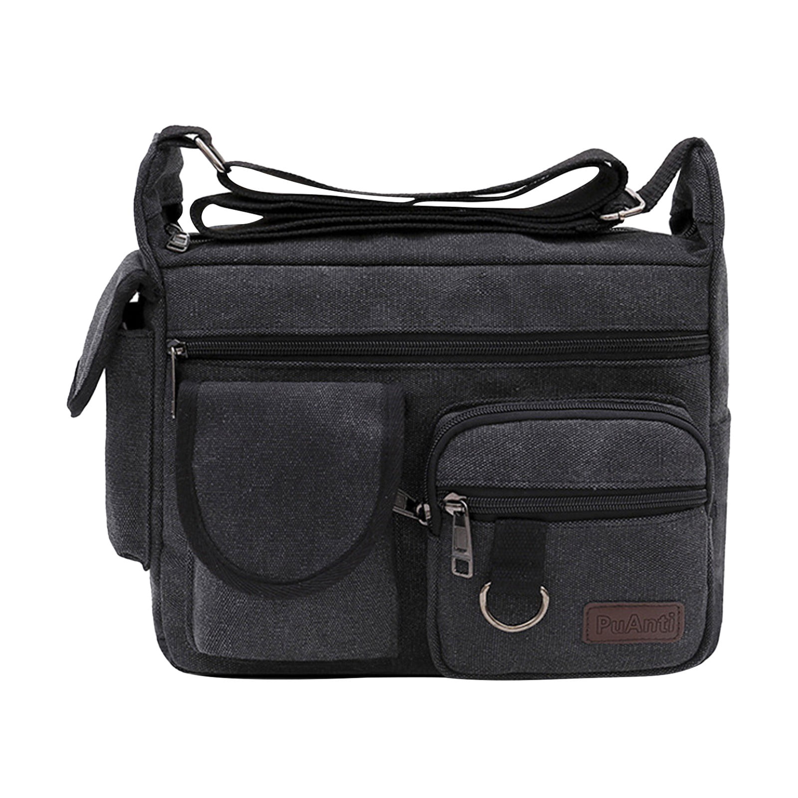 Large Canvas Tote Bag for Women with Zipper and Compartments Crossbody ...